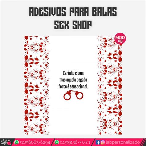 Adesivos Para Balas Sex Shop Adesivo Couche 115 Grs Lab Personalizado