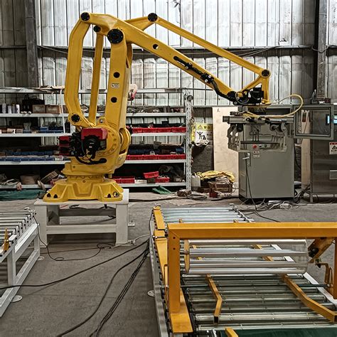 Automatic Robotic Arm Industrial Cobot Collaborative Container With Palletizing Robot Machine