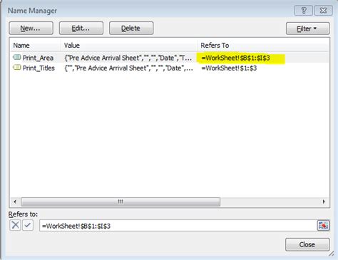 Dynamic Print Ranges Become Static In Excel 2010 Super User