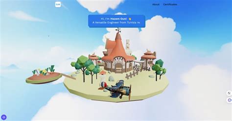 Hazem Ouni On Linkedin 3dwebsite Portfolio React Nodejs