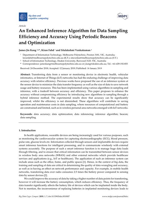 Pdf An Enhanced Inference Algorithm For Data Sampling Efficiency And Accuracy Using Periodic