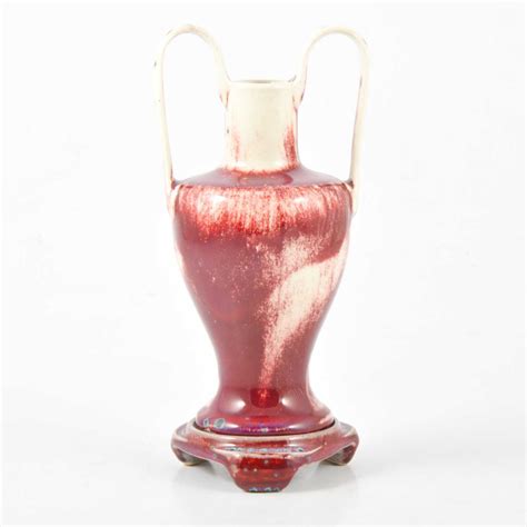 Lot 150 Ruskin Pottery A High Fired Twin Handled