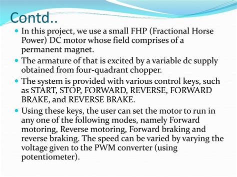 PPT FOUR QUADRANT DC MOTOR SPEED CONTROL WITHOUT MICROCONTROLLER PowerPoint Presentation ID