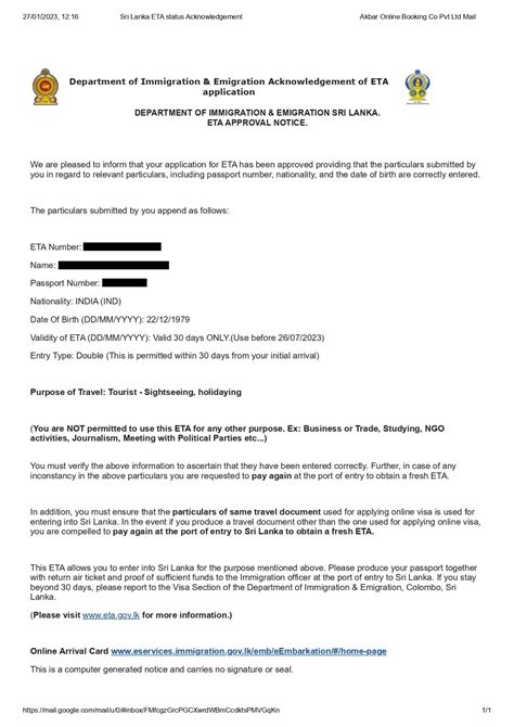 Sri Lanka Transit Visa Requirements Fees And Validity