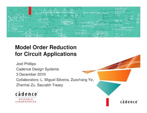PDF Model Order Reduction For Circuit Applications Model Order Reduction For Circuit