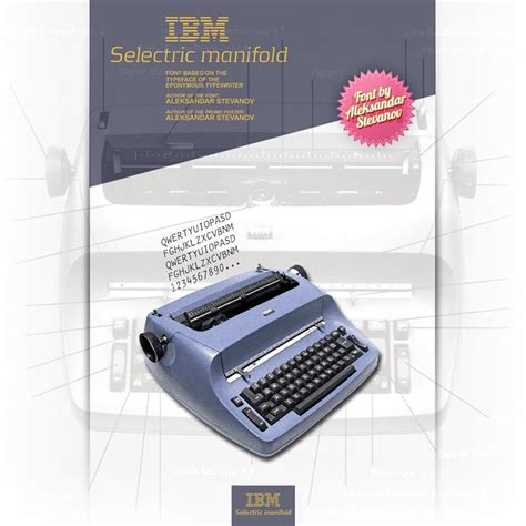 ibm selectric manifold regular font