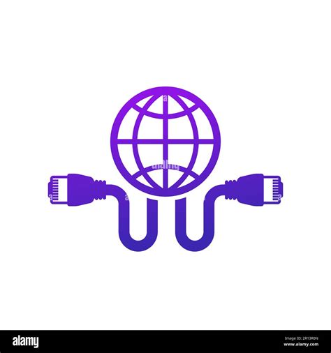 Ethernet Cable Network Icon Vector Stock Vector Image Art Alamy