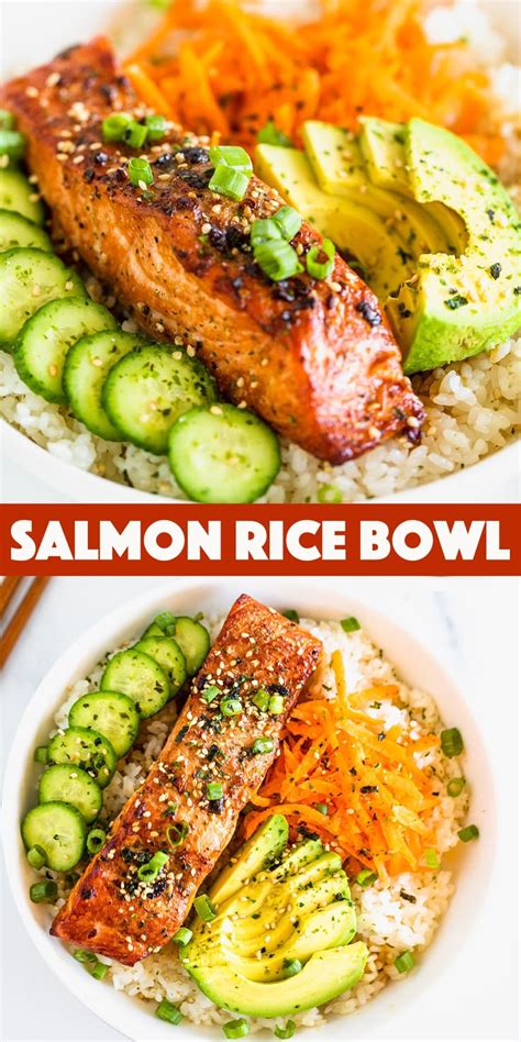 Loaded Salmon Rice Bowls Recipe