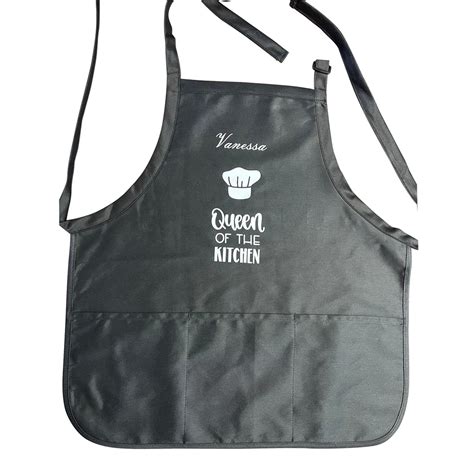 Black Logo Apronpersonalized Apron With Pockets Custom Apron Mens A