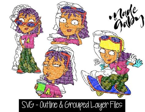 Rocket Power Svg Reggie Rocket Svg Regina Rocket Svg Girls Etsy