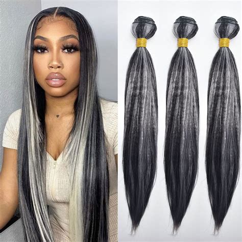 Human Hair Bundles P1bgrey Straight Bundle Grade 8a Virgin Hair