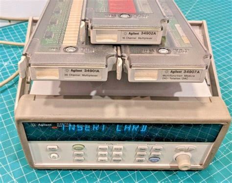 Agilent 34970a Data Acquisition Switch Unit And 3 Cards Industrial Lynx