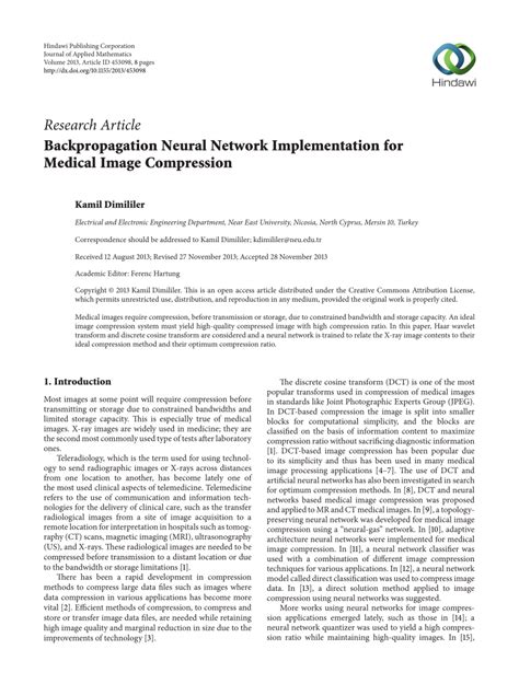 pdf backpropagation neural network implementation for medical image compression