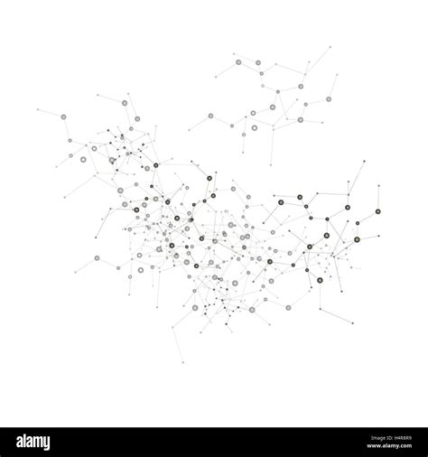 Abstract Connect Background With Dots And Lines Molecule Structure Vector Science Background