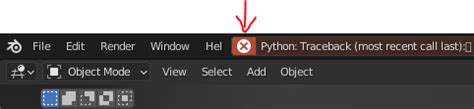 Interface Deactivate Info Log Popup Python Traceback Most Recent Call Last Blender