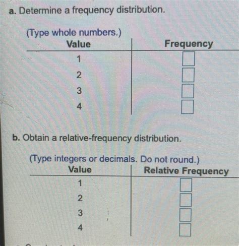 Solved Use The Data Set And Single Value Grouping To Compare