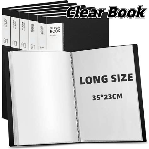 Clear Book Long Clear Folder Presentation Presentation Book Display Book Folder Organizer 35x23
