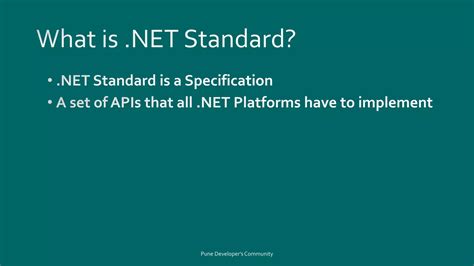 Understanding Net Standards Net Core And Net Framework Ppt
