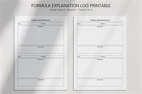 1 Formula Explanation Log Book Designs And Graphics