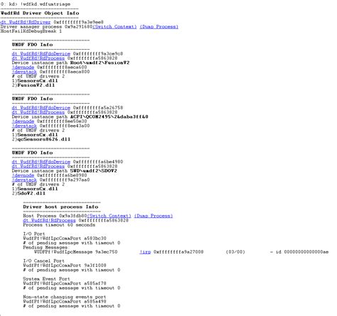 Wdfkd Wdfumtriage Windows Drivers Microsoft Learn