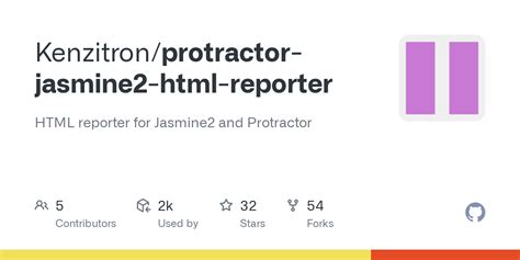 Github Kenzitronprotractor Jasmine2 Html Reporter Html Reporter For Jasmine2 And Protractor
