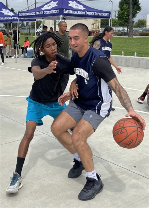 Sbpd Engages San Bernardino In Badges Vs Ballers Basketball Showdown