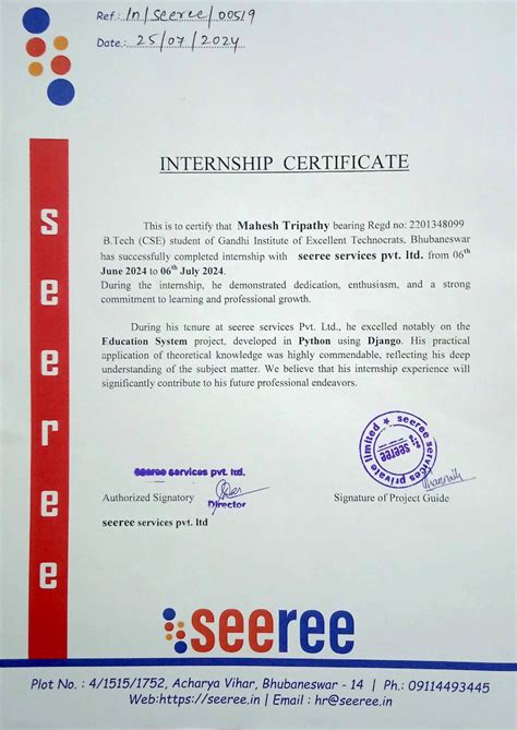 mahesh tripathy on linkedin internship fullstackdevelopment