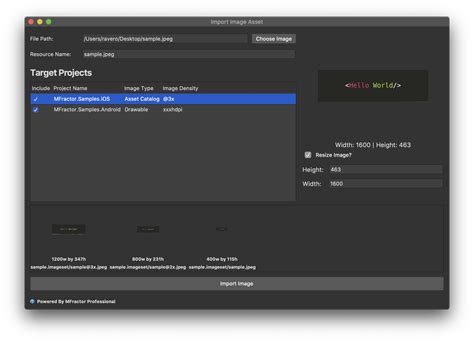 Importing Images MFractor Documentation