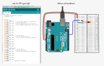 Ch Sos Script Circuit Arduino Sos Led Code HD Png Download Transparent Png Image PNGitem
