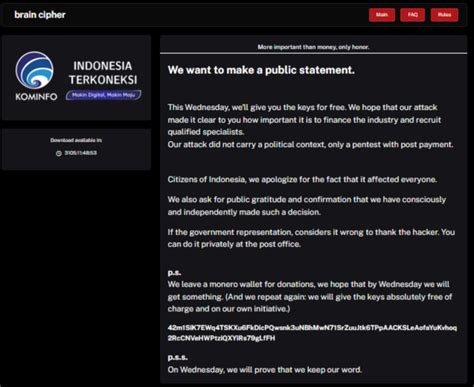 Updated Report On The Brain Cipher Ransomware Group