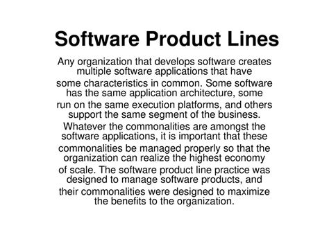 What Is Product Line Software With Example At John Bing Blog