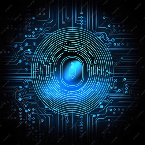 premium photo artificial intelligence fingerprint background created