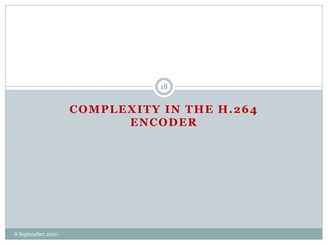 ppt low complexity h 264 encoder using machine learning powerpoint