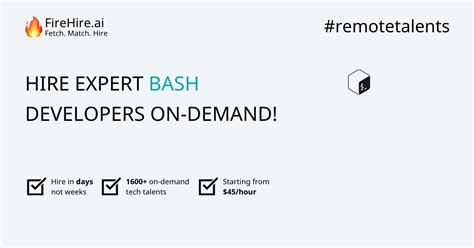 Hire Best Bash Developers 7 Available Now
