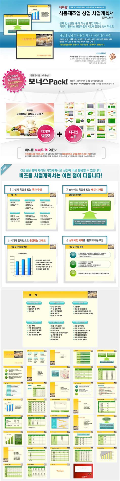비즈샵 식품제조업 창업 사업계획서만두 과자비즈니스 쇼핑 비즈샵 비즈폼cd 엑셀 파워포인트 전문 서식 디자인 서식 브랜드샵