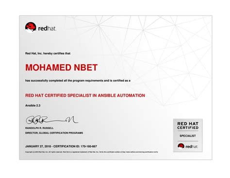 Red Hat Certification In Ansible Automation Ppt