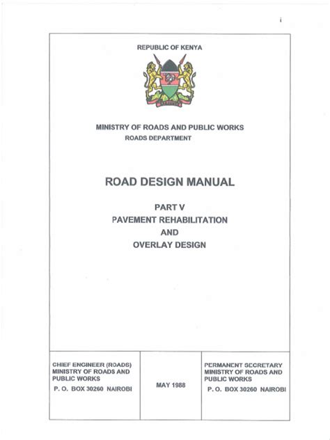 Rdm Part V Pavement Rehabilitation And Overlay Design With All Apendices Pdf