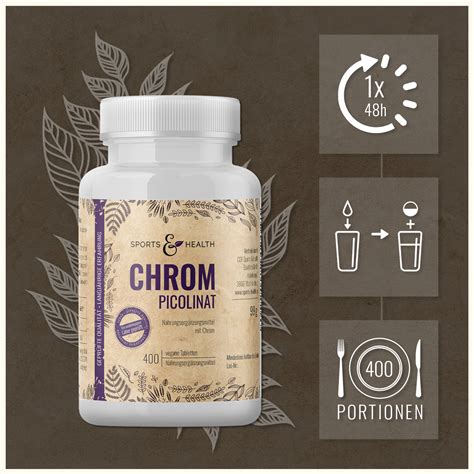 Vegane Chrom Tabletten von Sports&Health – Sports & Health Shop