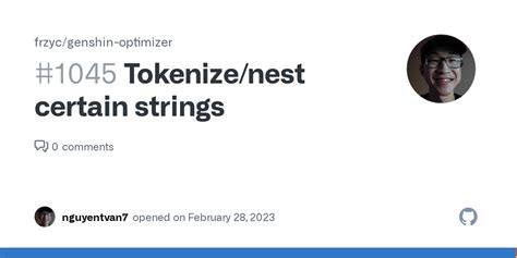 Tokenizenest Certain Strings · Issue 1045 · Frzycgenshin Optimizer
