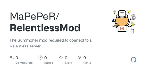 Github Mapeper Relentlessmod The Summoner Mod Required To Connect To A Relentless Server