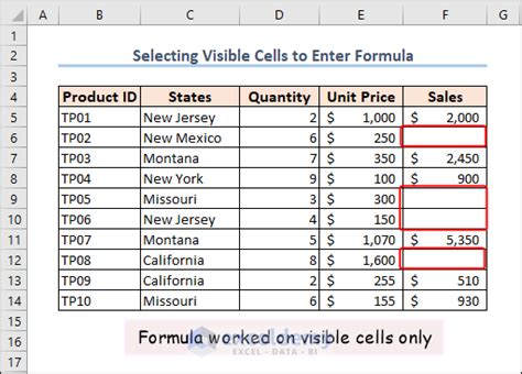 How To Select Visible Cells In Excel 5 Quick Tricks Exceldemy