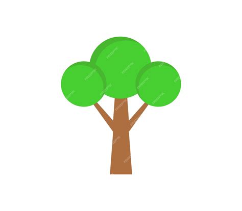 Premium Vector Tree On Background