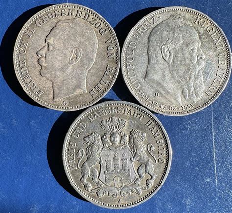 Three 3 Marks Rgermanempirecoins