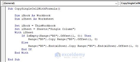 Using Vba To Copy A Formula From The Cell Above In Excel 10 Methods