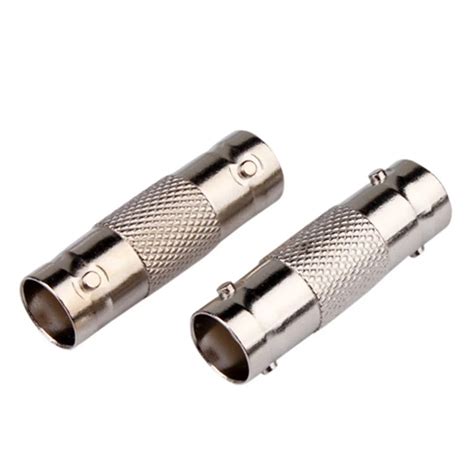 2Pcs BNC Barrel Connector And BNC Female To Female Coupler Adapter For CCTV Security Camera In