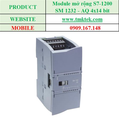 Module mở rộng Analog output SM 1232 AQ 4x14 bit