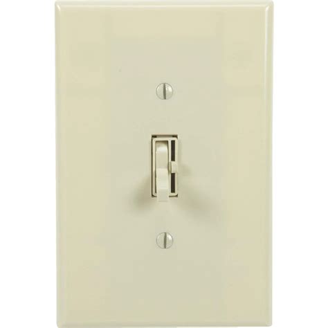 Lutron Toggler Incandescent Ivory Single Pole Preset Slide Dimmer Switch Grass Valley