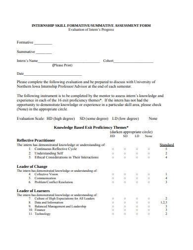 Free 10 Summative Evaluation Form Samples And Templates In Ms Word Pdf