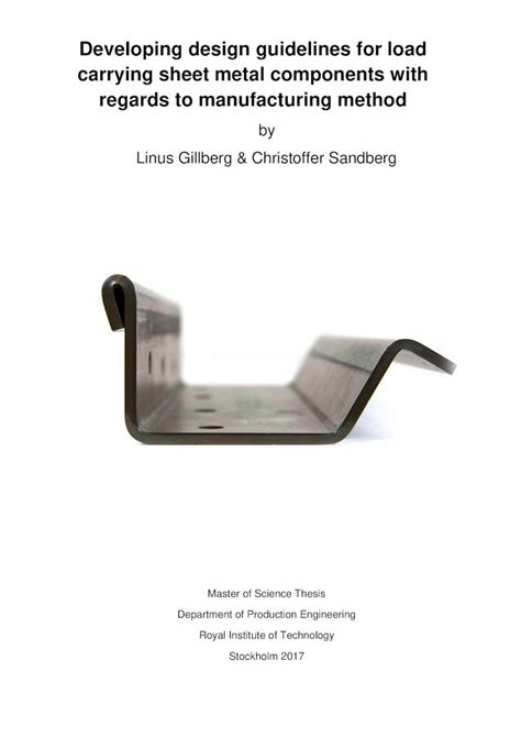 PDF Developing Design Guidelines For Load Carrying Sheet Developing Design Guidelines For