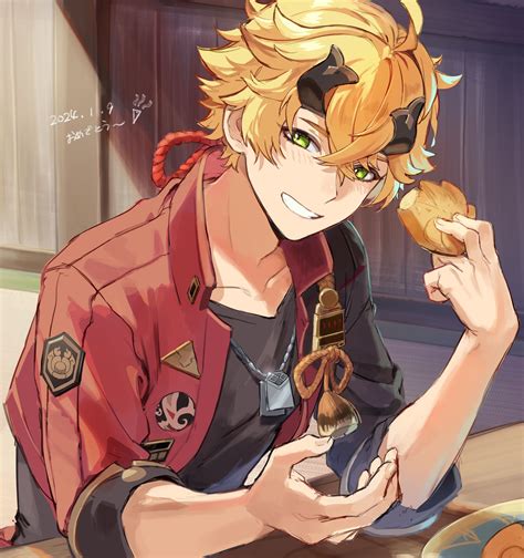 Thoma Genshin Impact Drawn By Yonaga Tsuki Danbooru